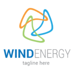 Wind Energy Logo Design — Royalty-Free, Vector